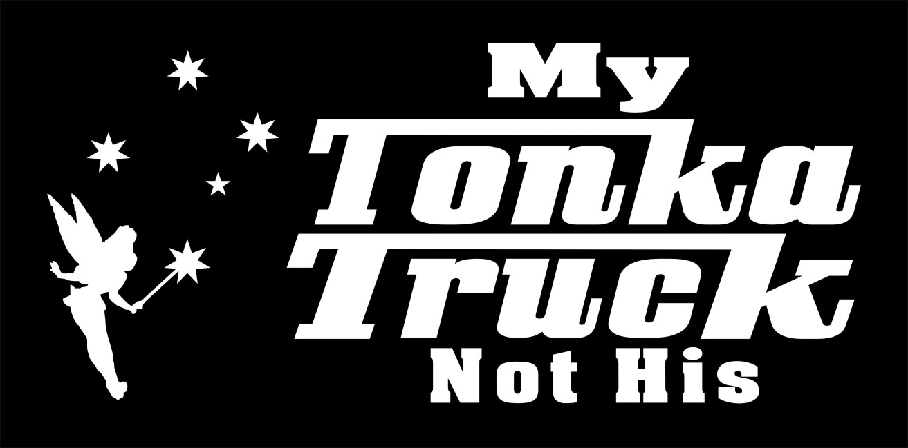 My Tonka Truck decal 230 x 100 mm choose your color - Crazy Fish