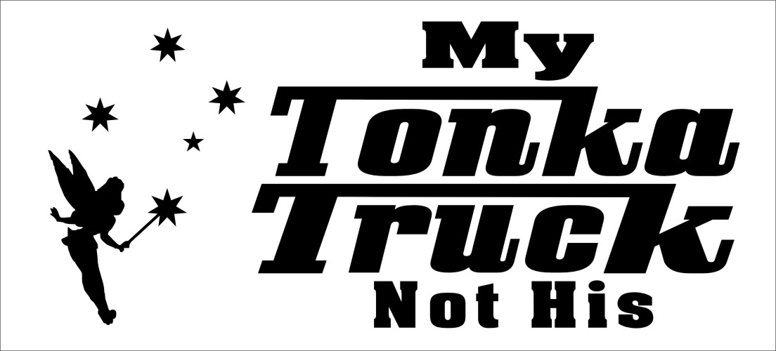 My Tonka Truck decal 230 x 100 mm choose your color - Crazy Fish