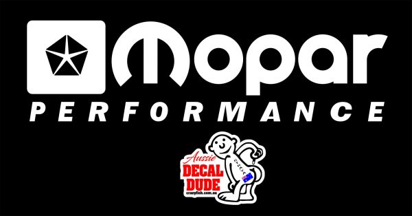 MOPAR Performance decal 250 x 70 mm choose your color - Crazy Fish