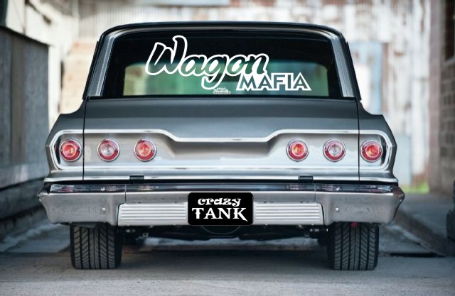 Wagon Mafia vinyl decal LARGE 800 x 270 mm CONFIRM your color - Crazyfish