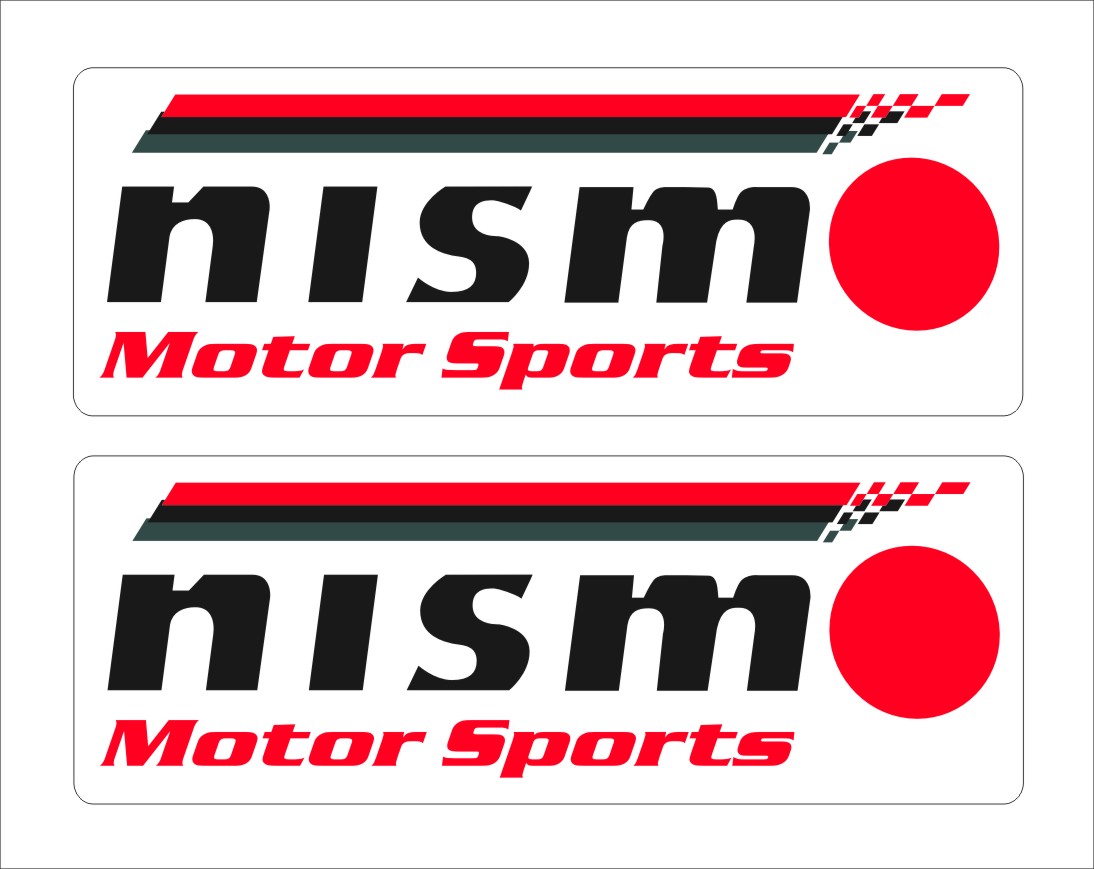 Nismo Stickers TWO (2) 190 x 70 mm each - Crazy Fish