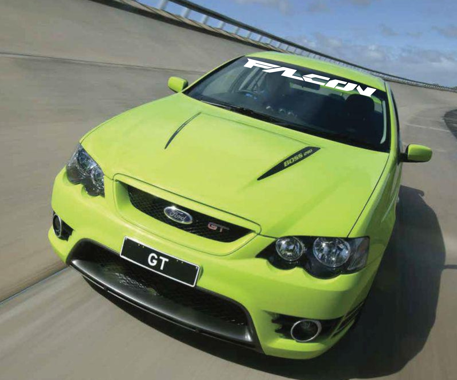 FALCON screen decal 1100 x 100 mm choose your color - Crazy Fish