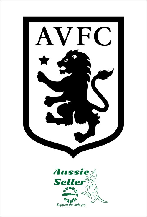 AVFC decal 170 x 120 mm choose your color - Crazy Fish