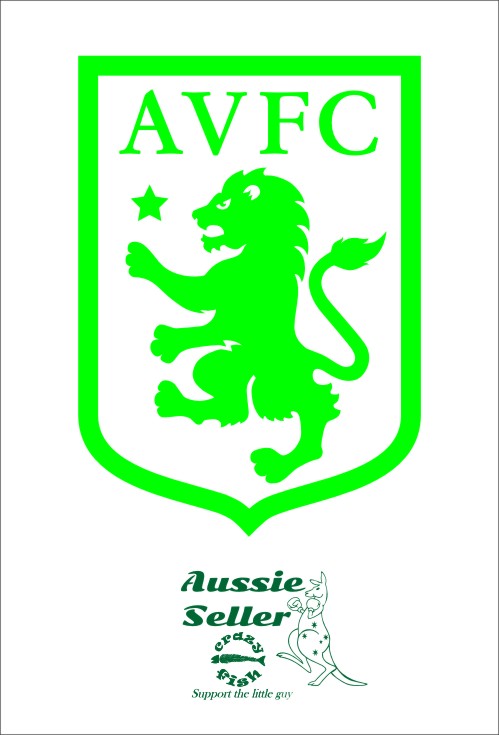 AVFC decal 170 x 120 mm choose your color - Crazy Fish