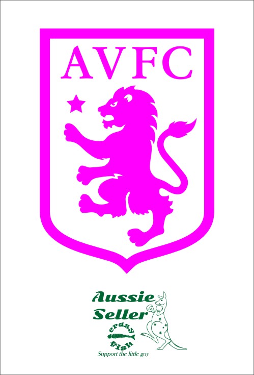 AVFC decal 170 x 120 mm choose your color - Crazy Fish