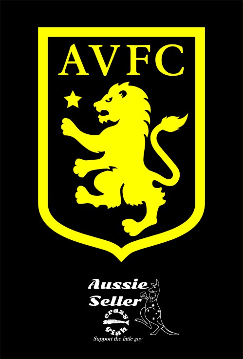 AVFC decal 170 x 120 mm choose your color - Crazy Fish