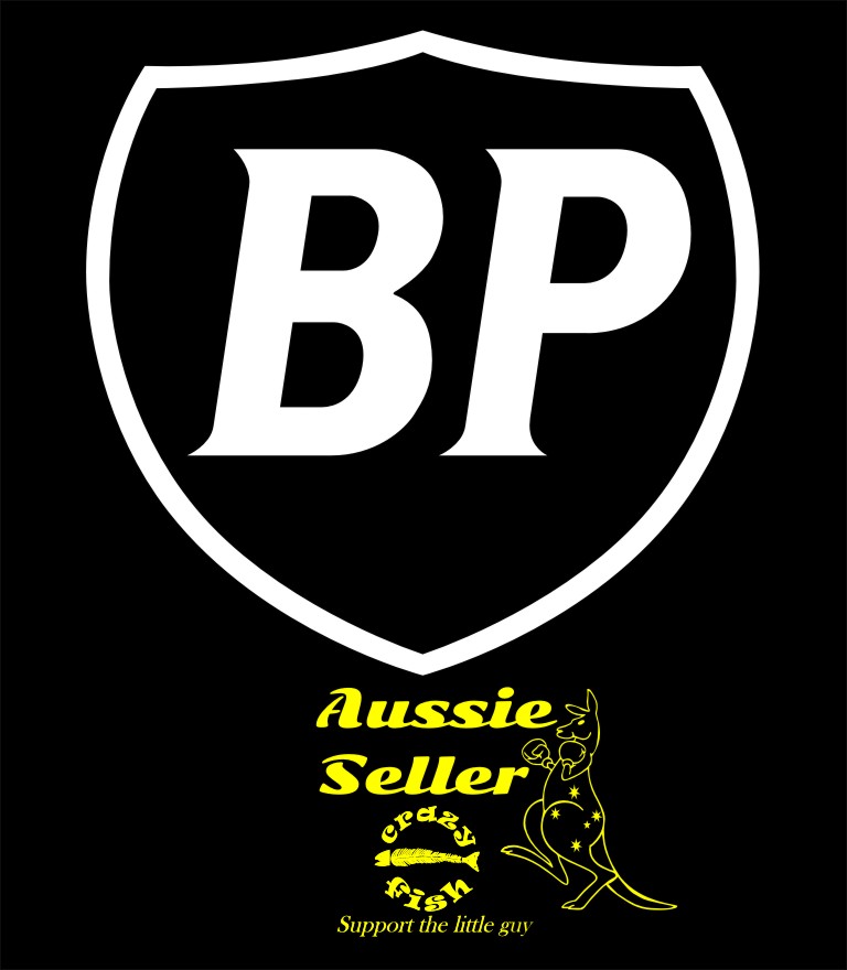 BP vinyl decal 400 x 385 mm choose your color - Crazy Fish