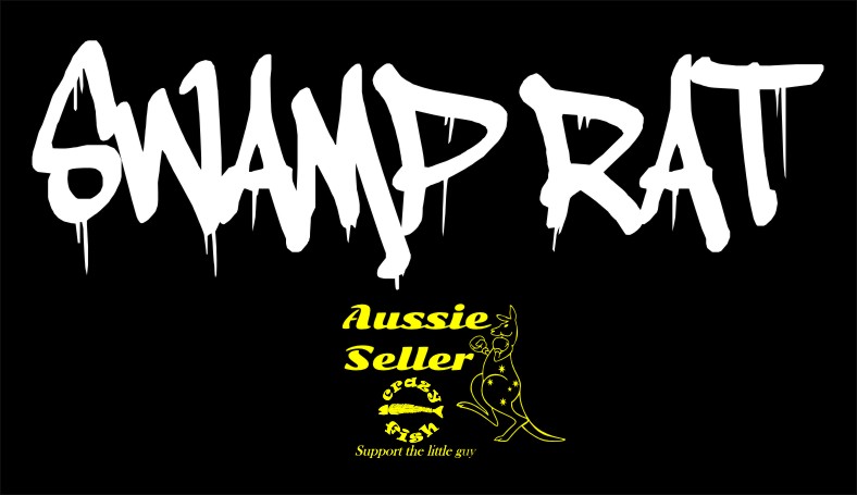 SWAMP RAT decal 260 x 80 mm choose your color - Crazy Fish