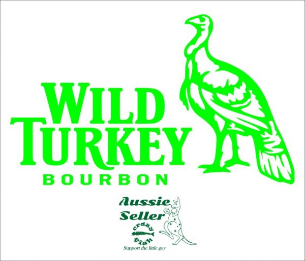 Wild Turkey decal 260 x 155 mm choose your color - Crazy Fish