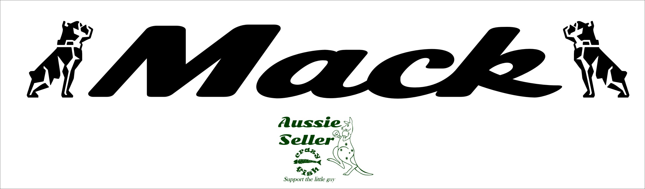 Mack Trucks #2 vinyl decal 1100 x 140 mm CONFIRM your color - Crazy Fish