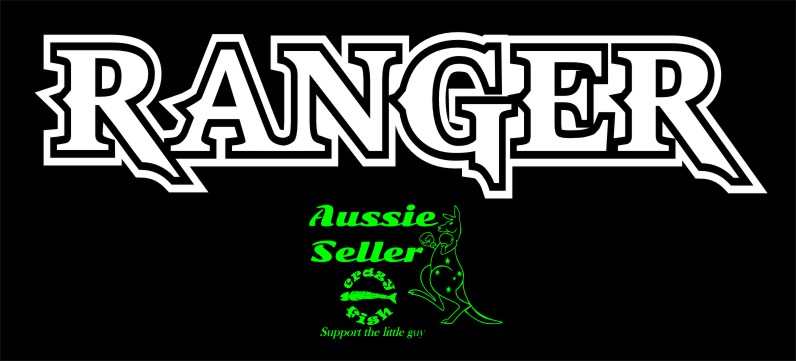 RANGER vinyl decal 260 x 60 mm choose your color - Crazy Fish