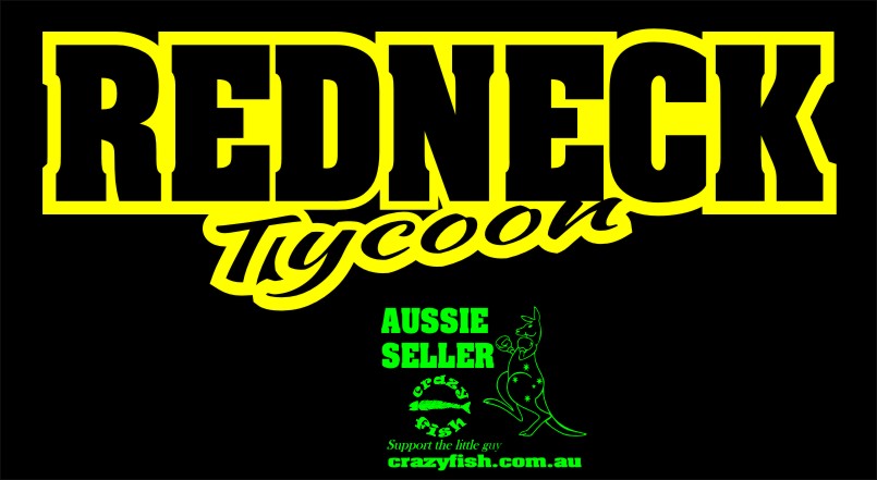 REDNECK Tycoon decal 260 x 90 mm, choose your color - Crazy Fish