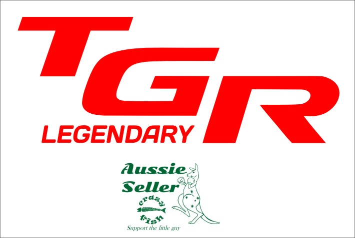 TGR vinyl decal 230 x 90 mm choose your color - Crazy Fish