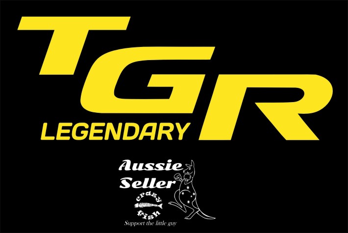 TGR vinyl decal 230 x 90 mm choose your color - Crazy Fish