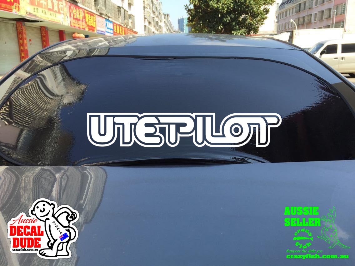 UTEPILOT Decal 500 x 90 mm CONFIRM your color - Crazyfish