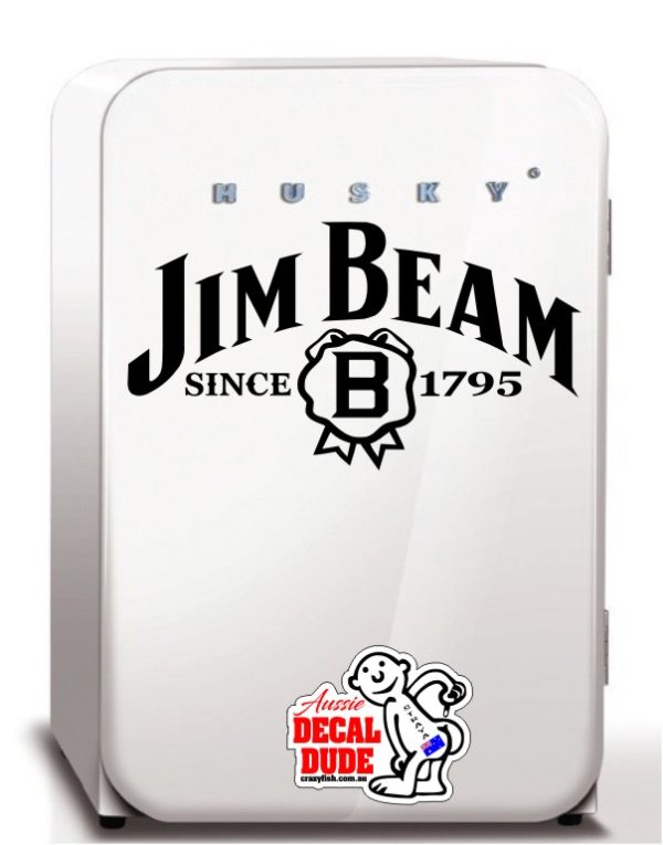 Jim Beam vinyl decal 500 x 275 mm choose your color - Crazy Fish