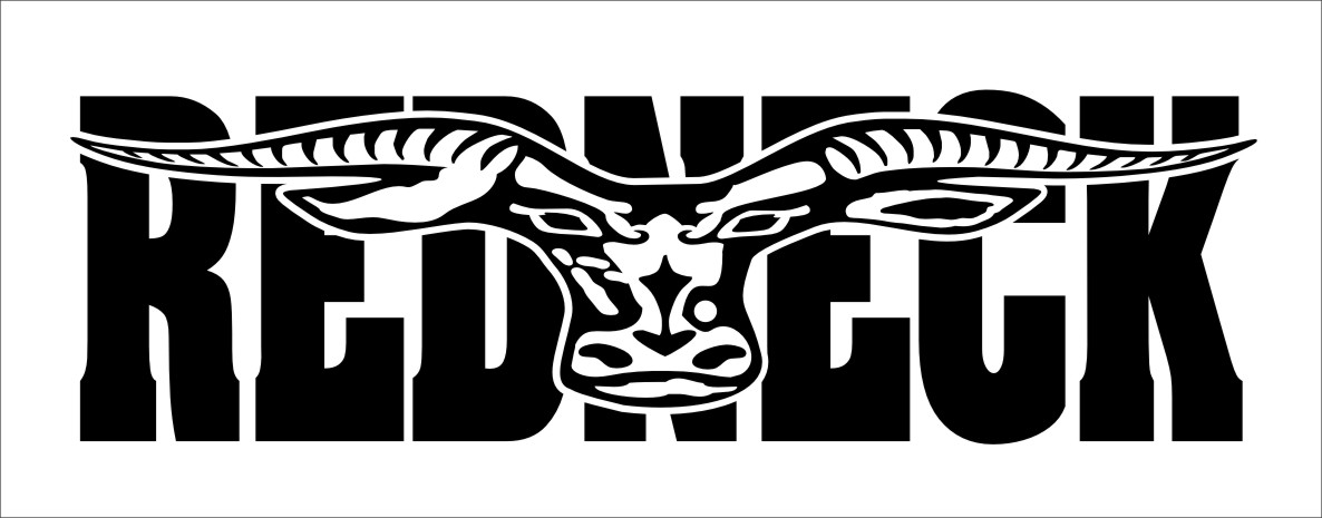 RedNeck vinyl decal 260 x 80 mm, choose your color - Crazy Fish