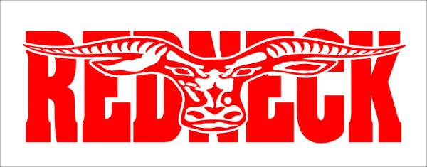 RedNeck vinyl decal 260 x 80 mm, choose your color - Crazy Fish