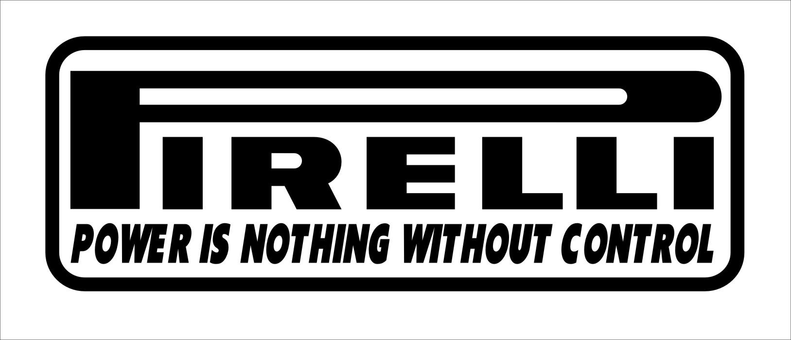 Pirelli vinyl decal 250 x 90 mm choose your color - Crazy Fish