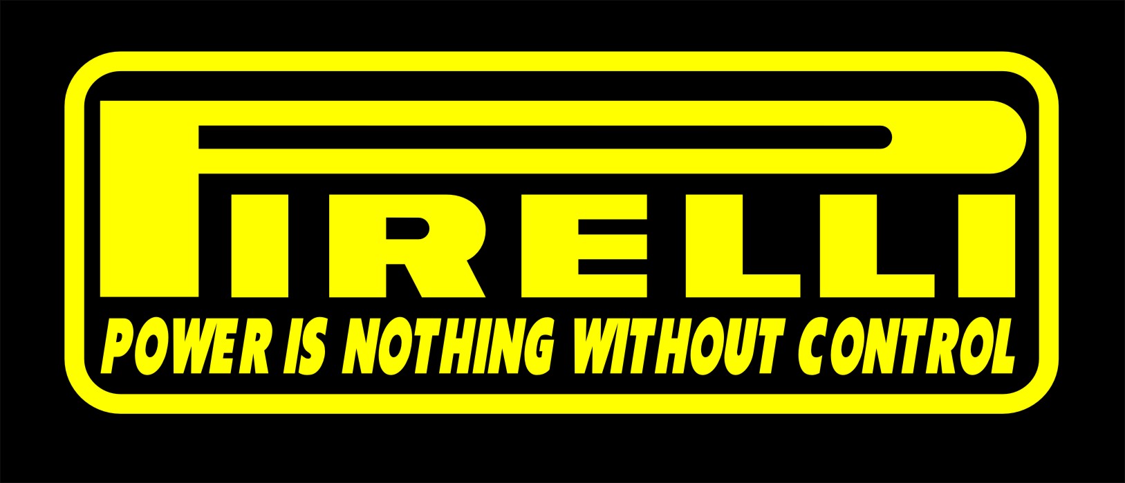 Pirelli vinyl decal 250 x 90 mm choose your color - Crazy Fish