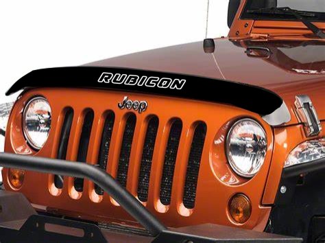 RUBICON bug deflector decal 450 x 60 mm CONFIRM your color - Crazyfish