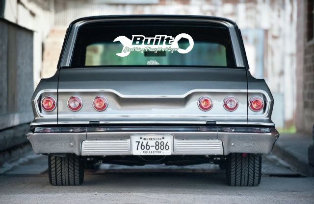 Wagon Built decal 700 x 200 mm choose your color - Crazy Fish