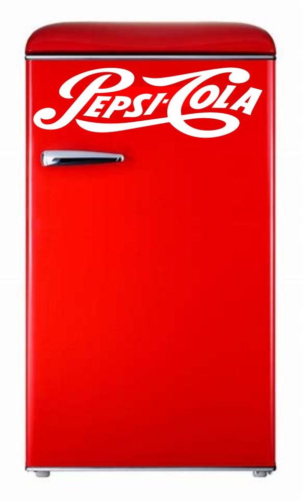 Pepsi Cola retro vinyl decal 360 x 110 mm CONFIRM your color - Crazy Fish