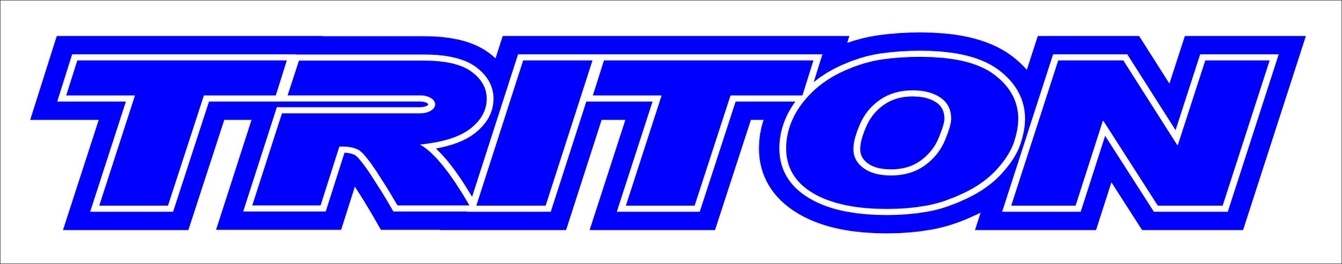 Triton #2 tailgate decal 970 x 155 mm choose your color - Crazy Fish