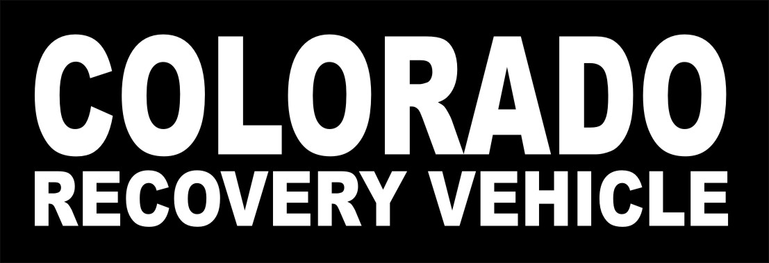 Colorado Recovery decal 260 x 70 mm choose your color - Crazy Fish