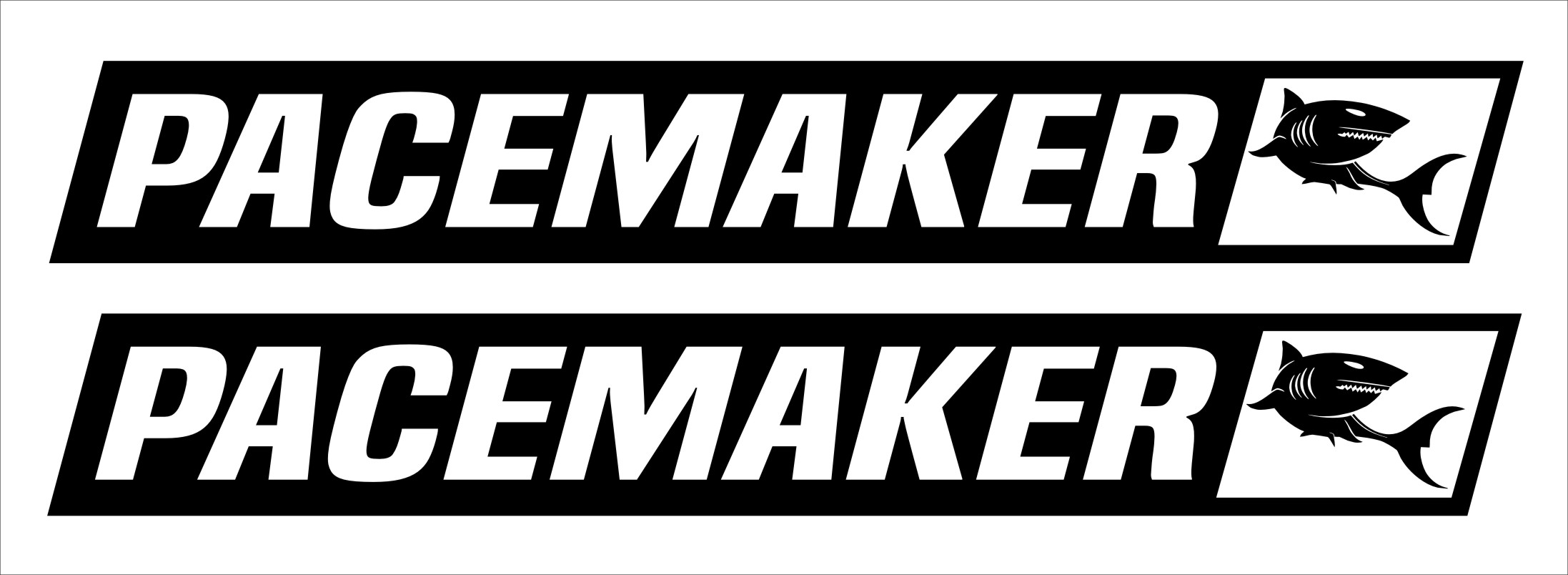 Pacemaker Boat decals TWO (2) LARGE 730 x 100 mm each CONFIRM your ...