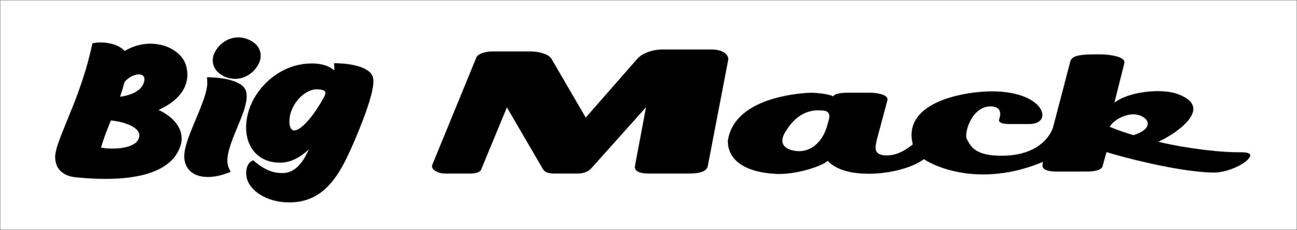 Big Mack screen decal 1100 x 150 mm choose your color - Crazy Fish