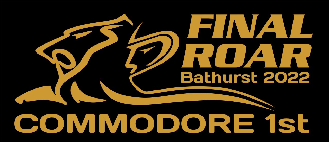 Commodore 1st 2022 decal 245 x 100 mm choose your color - Crazy Fish