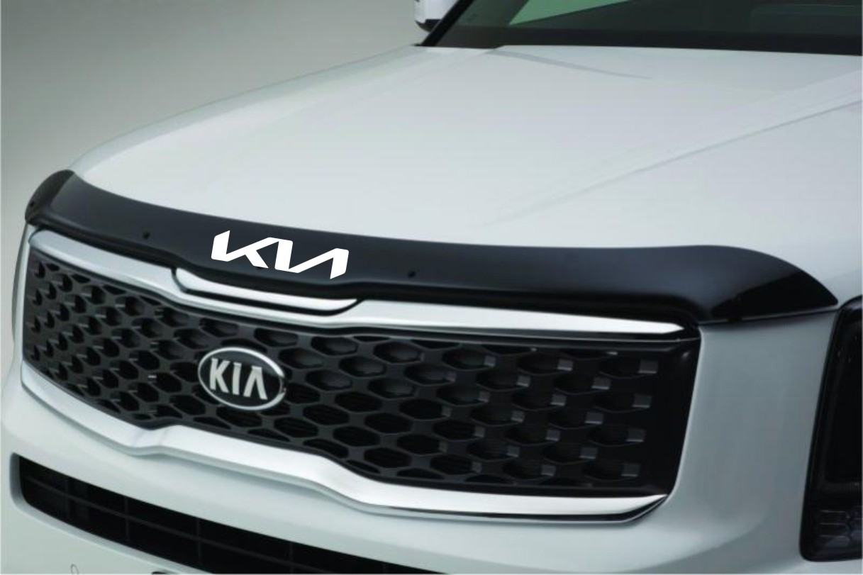 KIA bug deflector decal 300 x 70 mm choose your color - Crazyfish