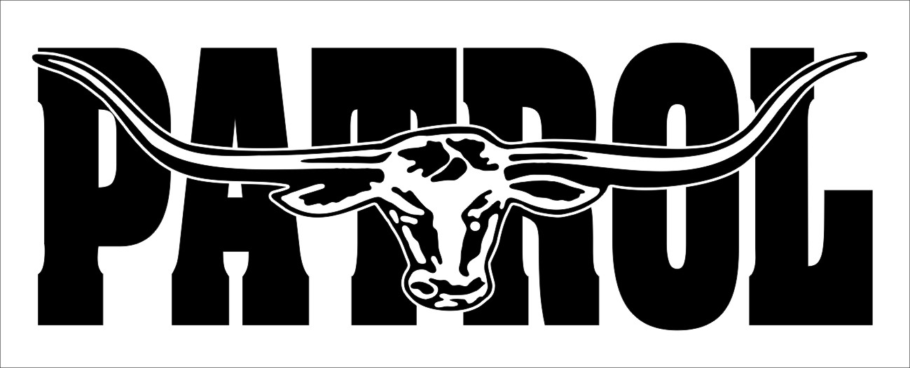 Patrol decal 260 x 90 mm choose your color - Crazy Fish