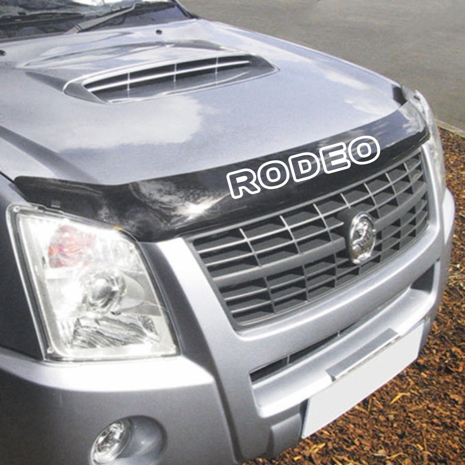 Rodeo bug deflector decal 335 x 60 mm CONFIRM your color - Crazyfish