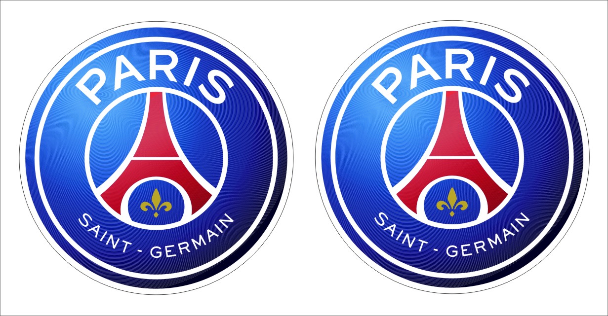 PSG Stickers TWO (2) 135 mm each - Crazy Fish