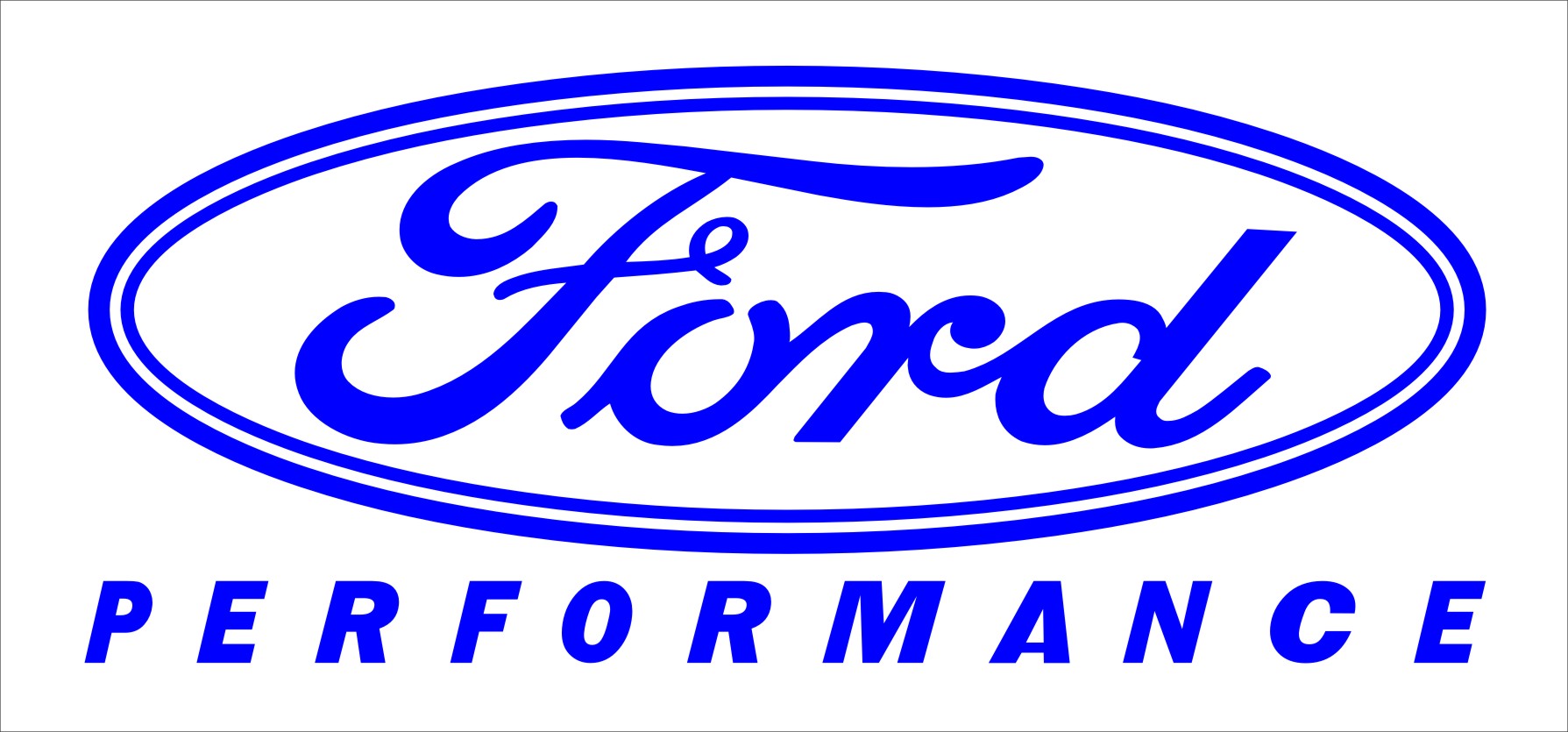 Ford Performance vinyl decal 230 x 100 mm CONFIRM your color - Crazyfish