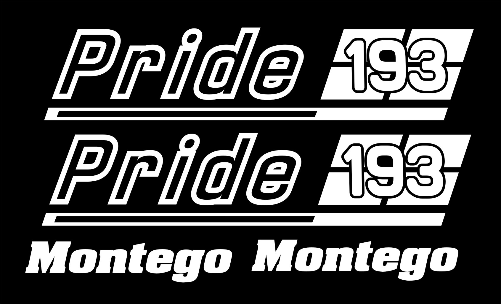 Pride 193 Montego retro Boat decals FOUR (4) CONFIRM your color - Crazy ...