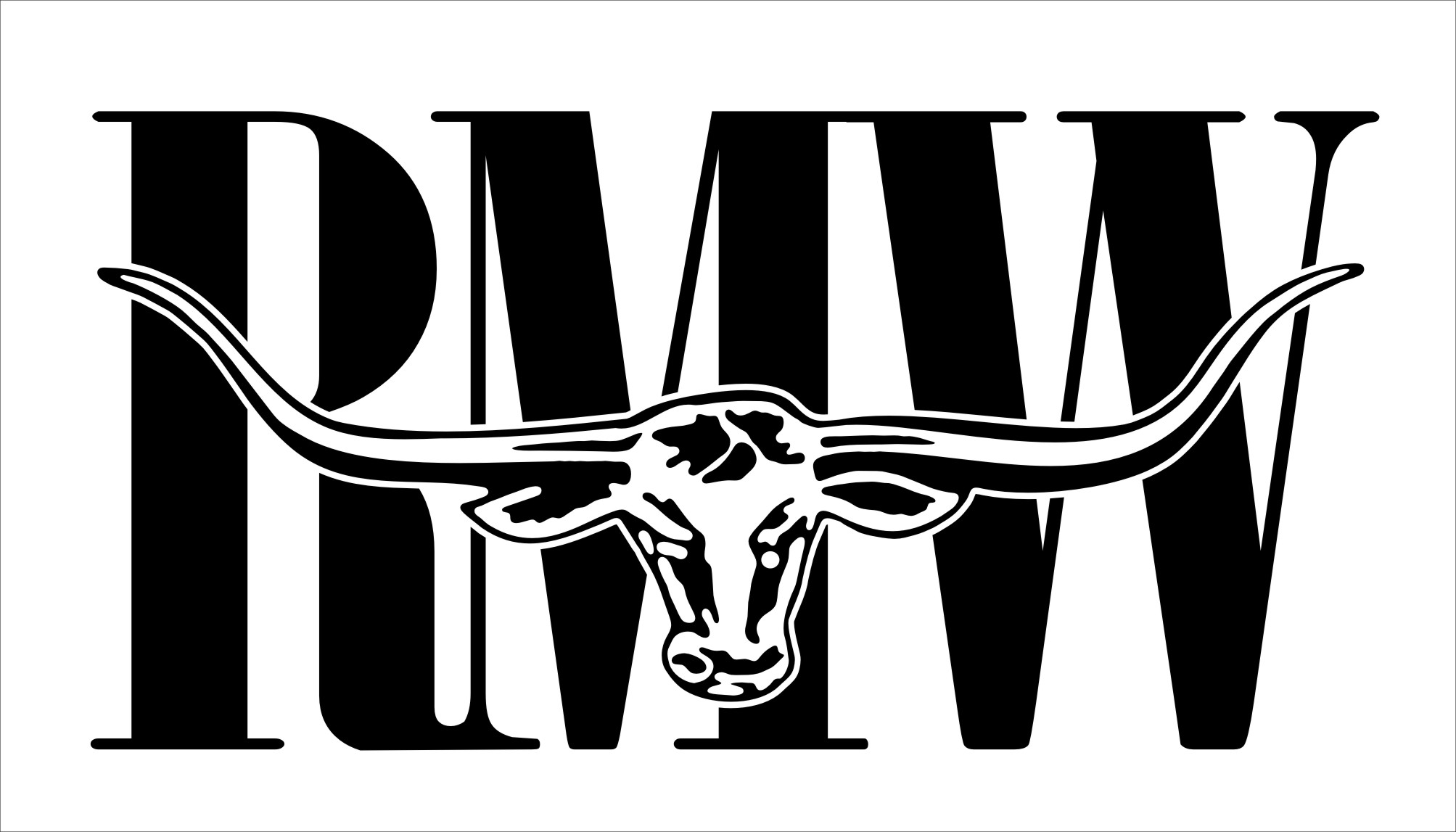 RMW #2 vinyl decal 500 x 250 mm choose your color - Crazy Fish