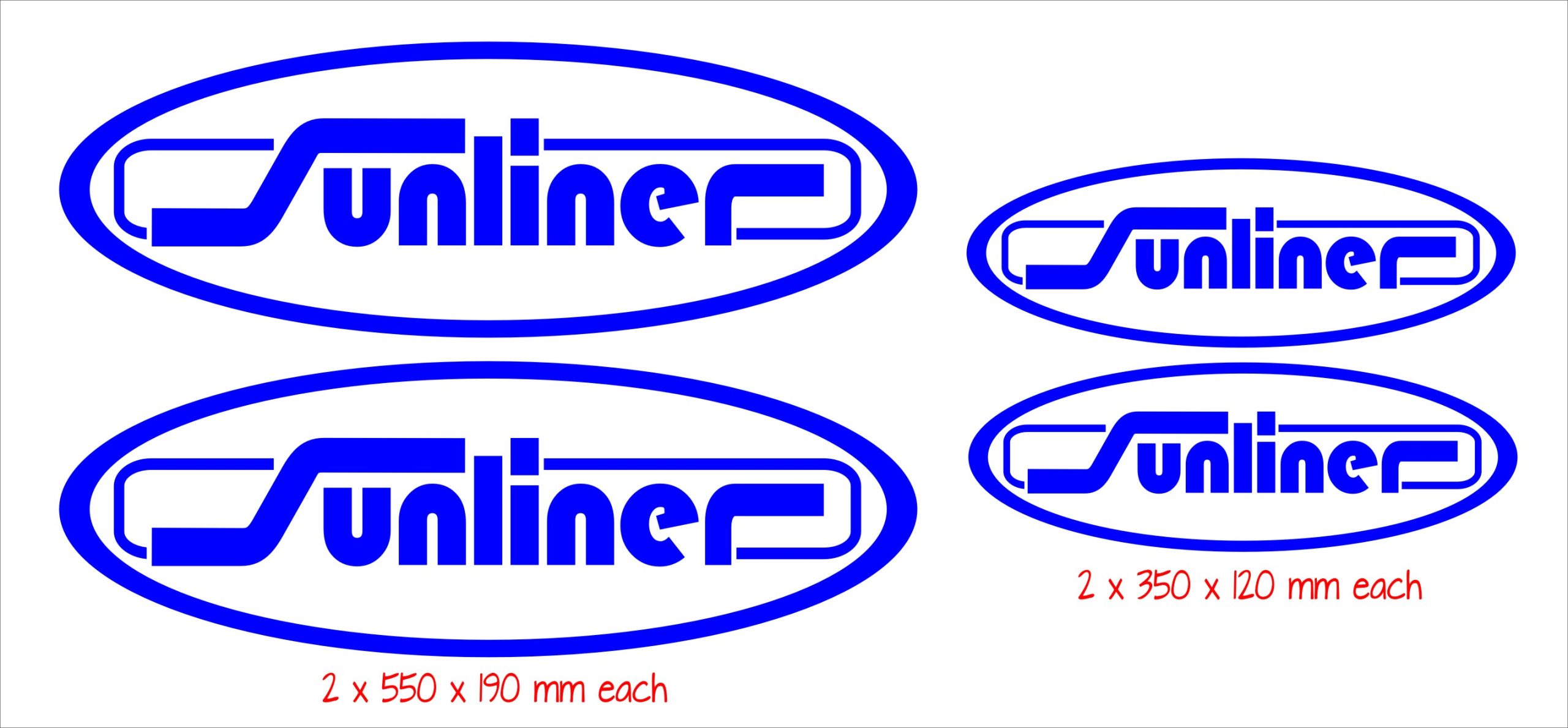 Sunliner van decal kit FOUR (4) sizes listed CONFIRM your color - Crazy ...