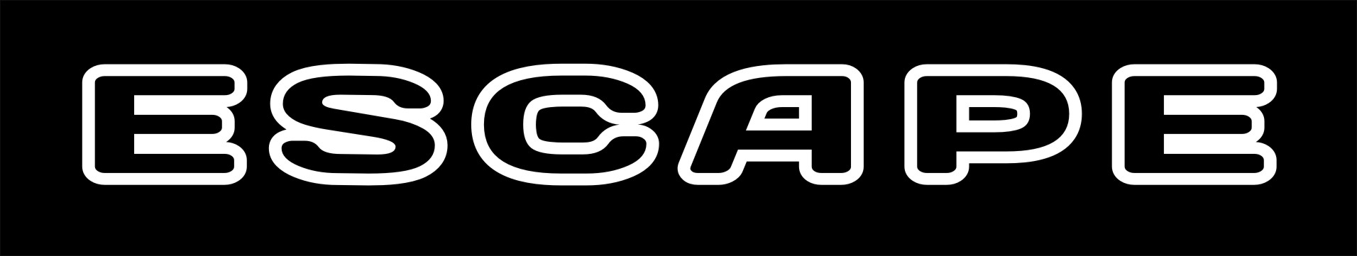 Ford ESCAPE Bug deflector decal 600 x 60 mm choose your color - Crazy Fish