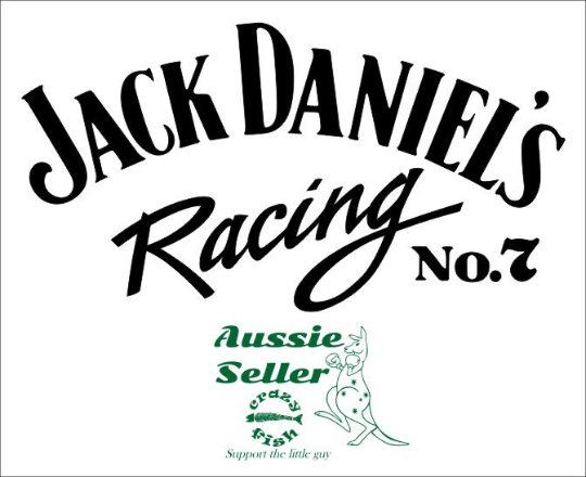 Jack Daniel's Racing No.7 vinyl decal 220 x 120 mm choose your color ...
