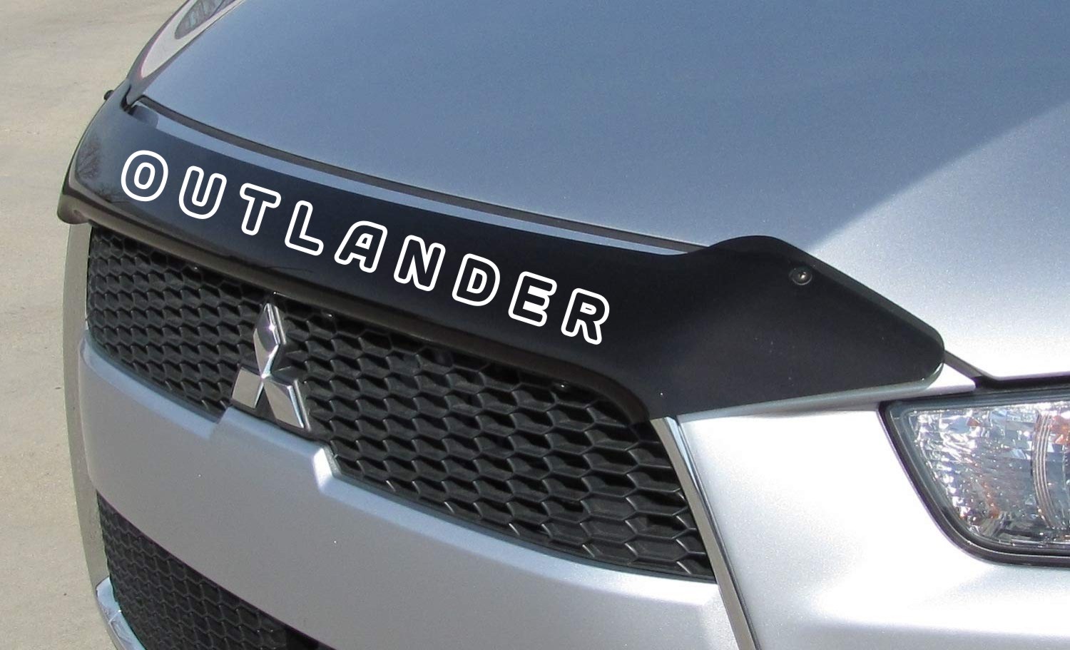 Mitsubishi OUTLANDER bug deflector decal 600 x 60 mm choose your color ...