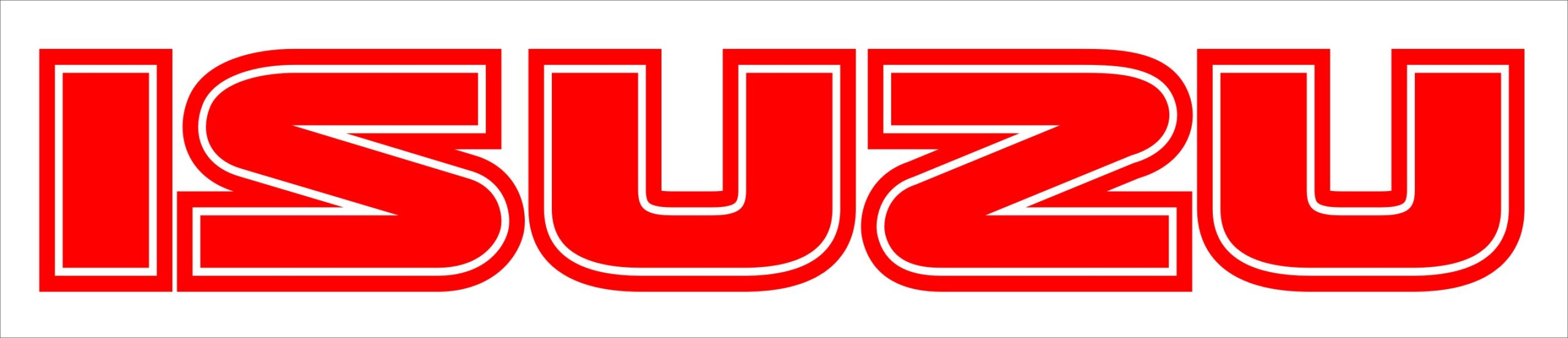 ISUZU #2 Tailgate decal 950 X 155 mm choose your color - Crazy Fish