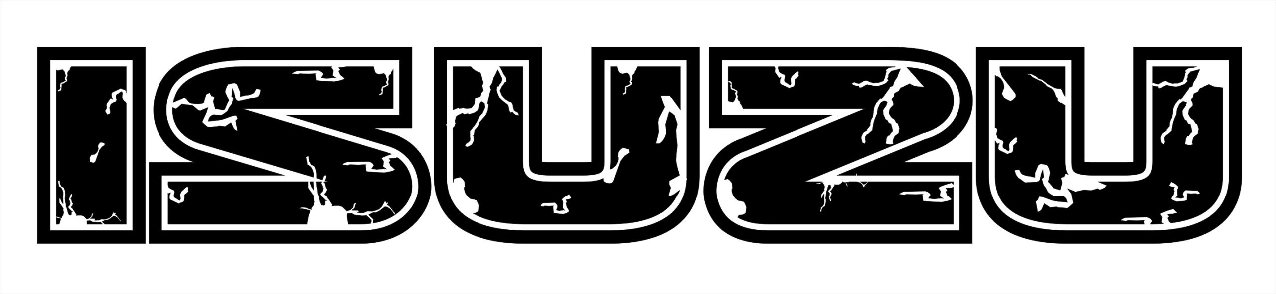 ISUZU #3 Tailgate decal 950 X 155 mm choose your color - Crazy Fish