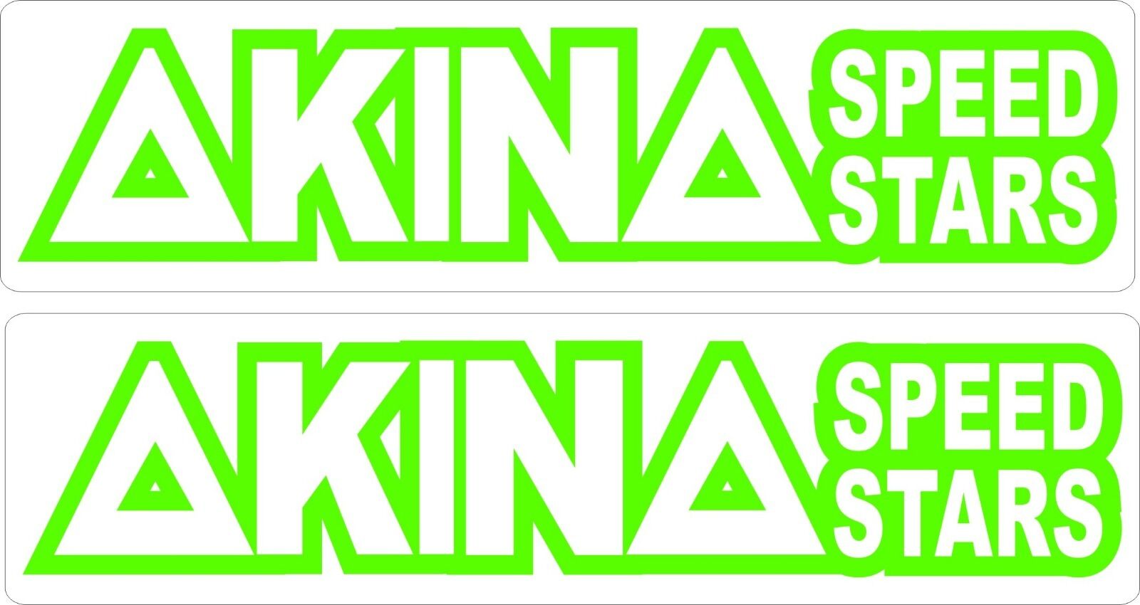 AKINA Speed Stars Stickers TWO (2) 190 x 50 mm each - Crazy Fish
