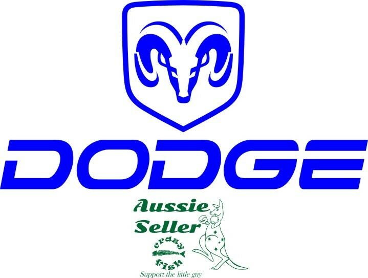 Dodge vinyl decal 700 x 360 mm choose your color - Crazy Fish