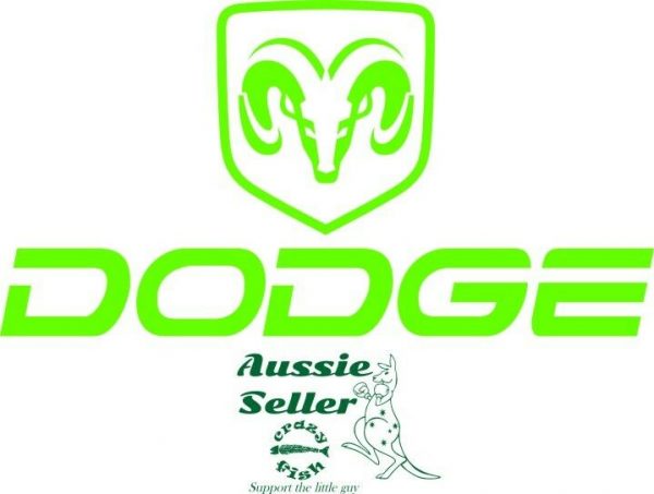 Dodge vinyl decal 700 x 360 mm choose your color - Crazy Fish