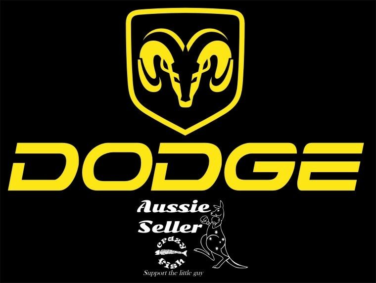 Dodge vinyl decal 700 x 360 mm choose your color - Crazy Fish