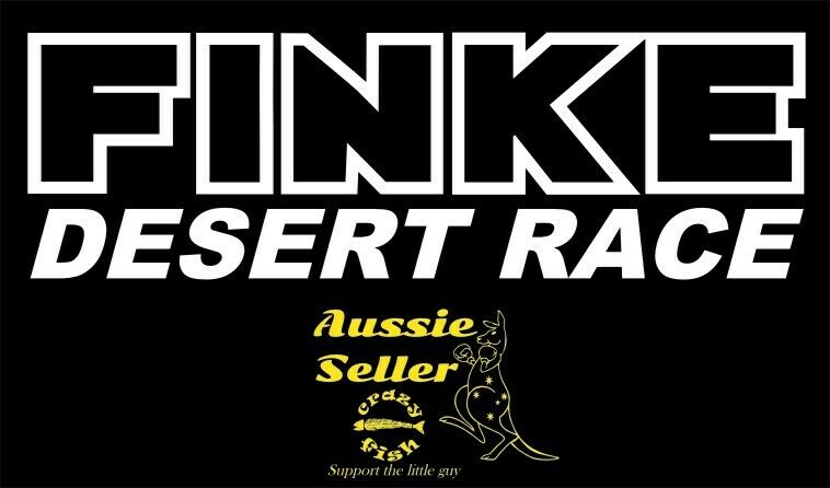 FINKE Desert Race vinyl decal 250 x 90 mm CONFIRM your color - Crazyfish